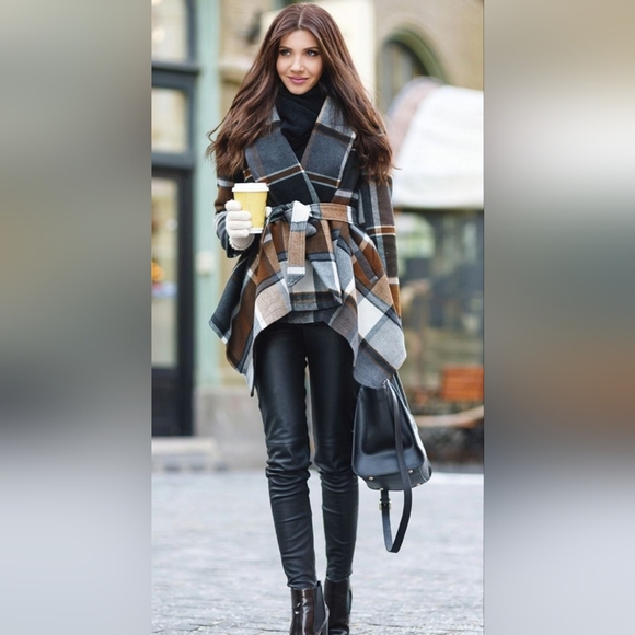 Chicwish | Jackets & Coats | Chicwish Chicprairie Check Rabato Coat By ...